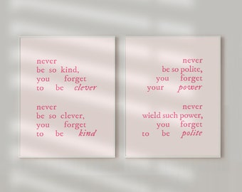 Marjorie Print-taylor Swift Poster-never Be so Kind You Forget to Be ...