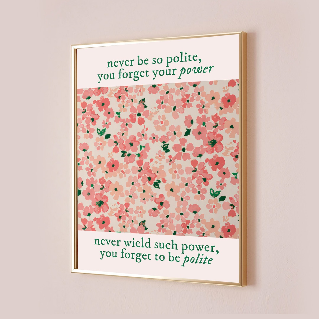 Marjorie Print Taylor Poster Swiftie Merch Never Be so Polite You ...