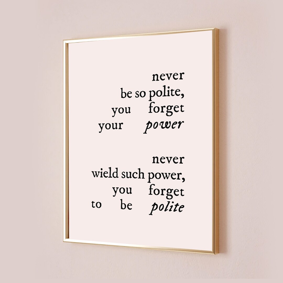 Marjorie Print Taylor Poster Swiftie Merch Never Be so Polite You ...
