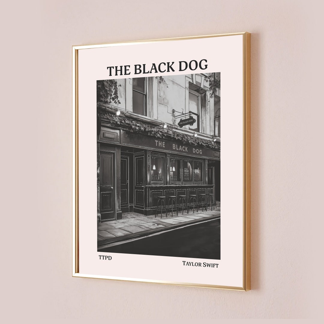 The Tortured Poets Department Poster-the Black Dog Lyrics Print-taylor ...