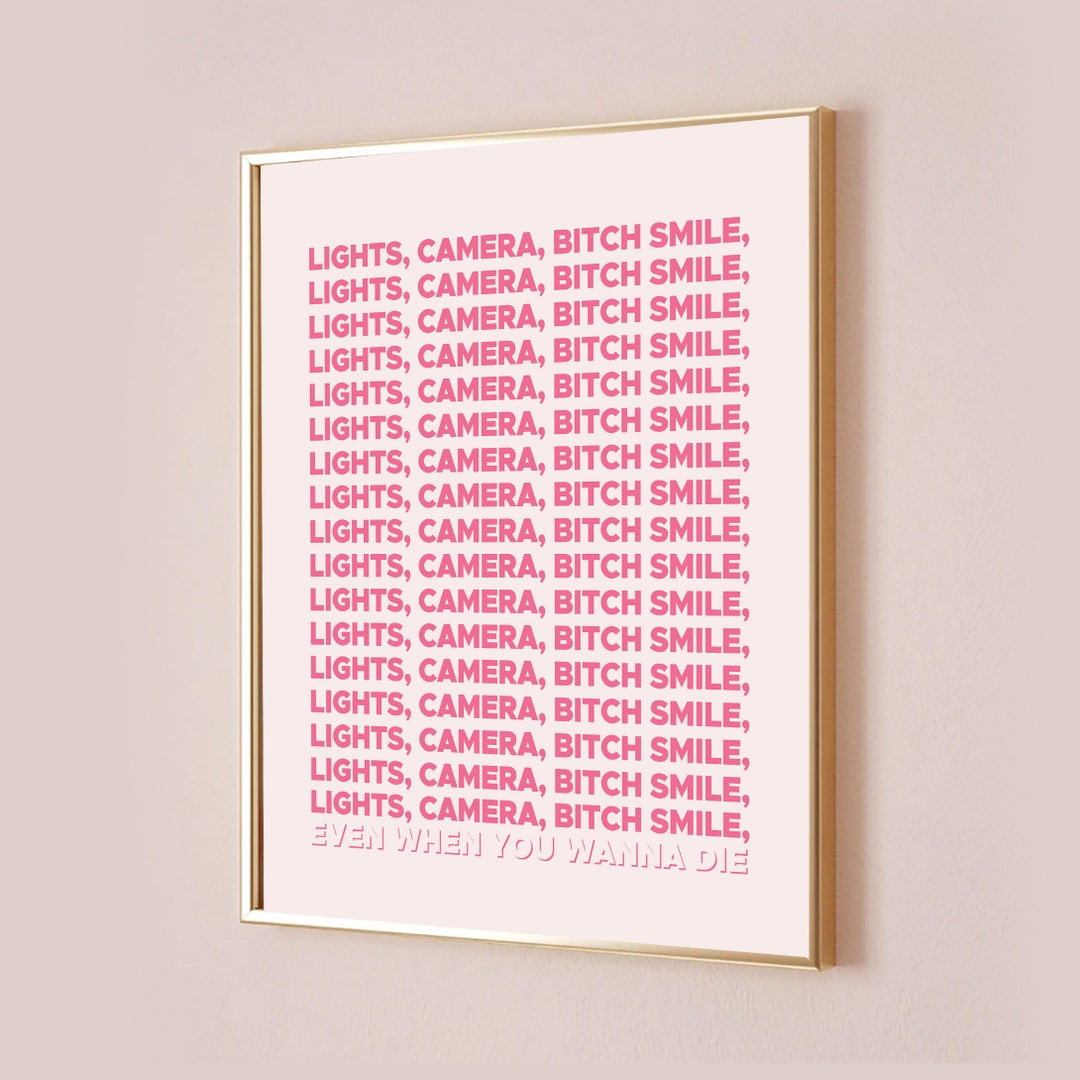 The Tortured Poets Department-taylor Swift Poster-light Camera Bitch ...