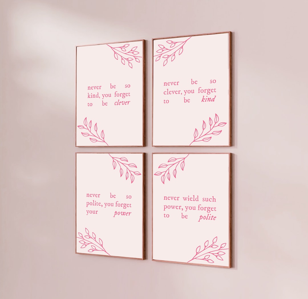 Marjorie Print-taylor Swift Poster-never Be so Kind You Forget to Be ...