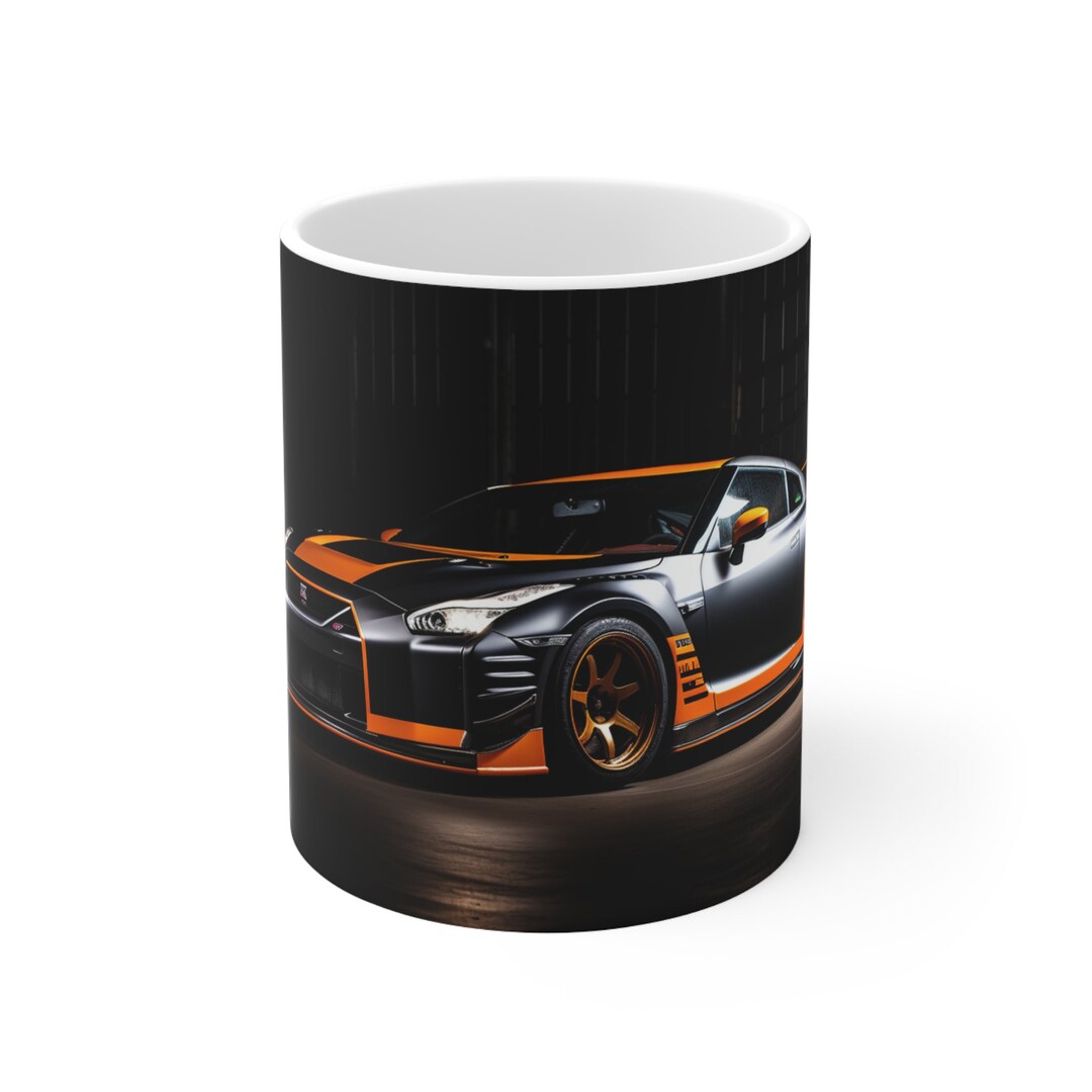 Nissan GT-R Nismo, R35, Orange & Black - Etsy