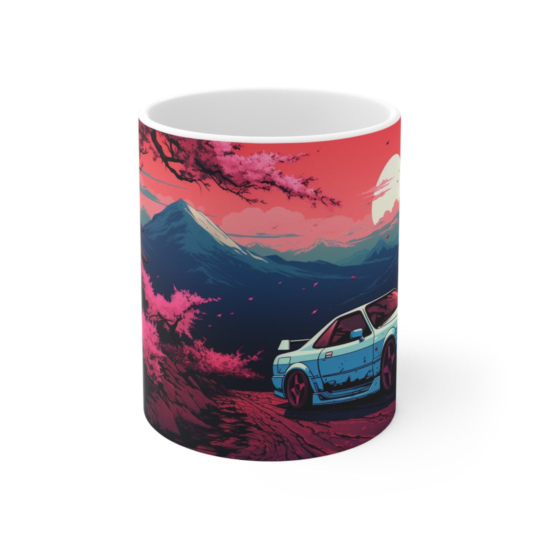 Nissan Jdm, Aqua, Cherry Blossom, Snowy Mountain - Etsy