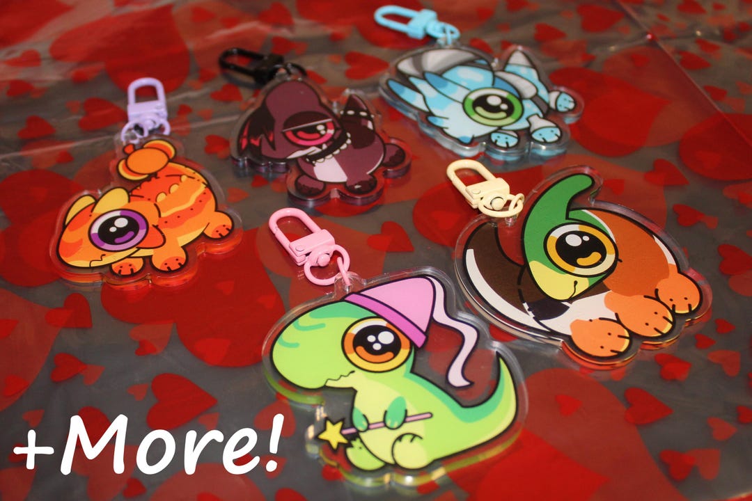 Dinopals Acrylic Keychains | Little Dinosaur Friends! - Etsy
