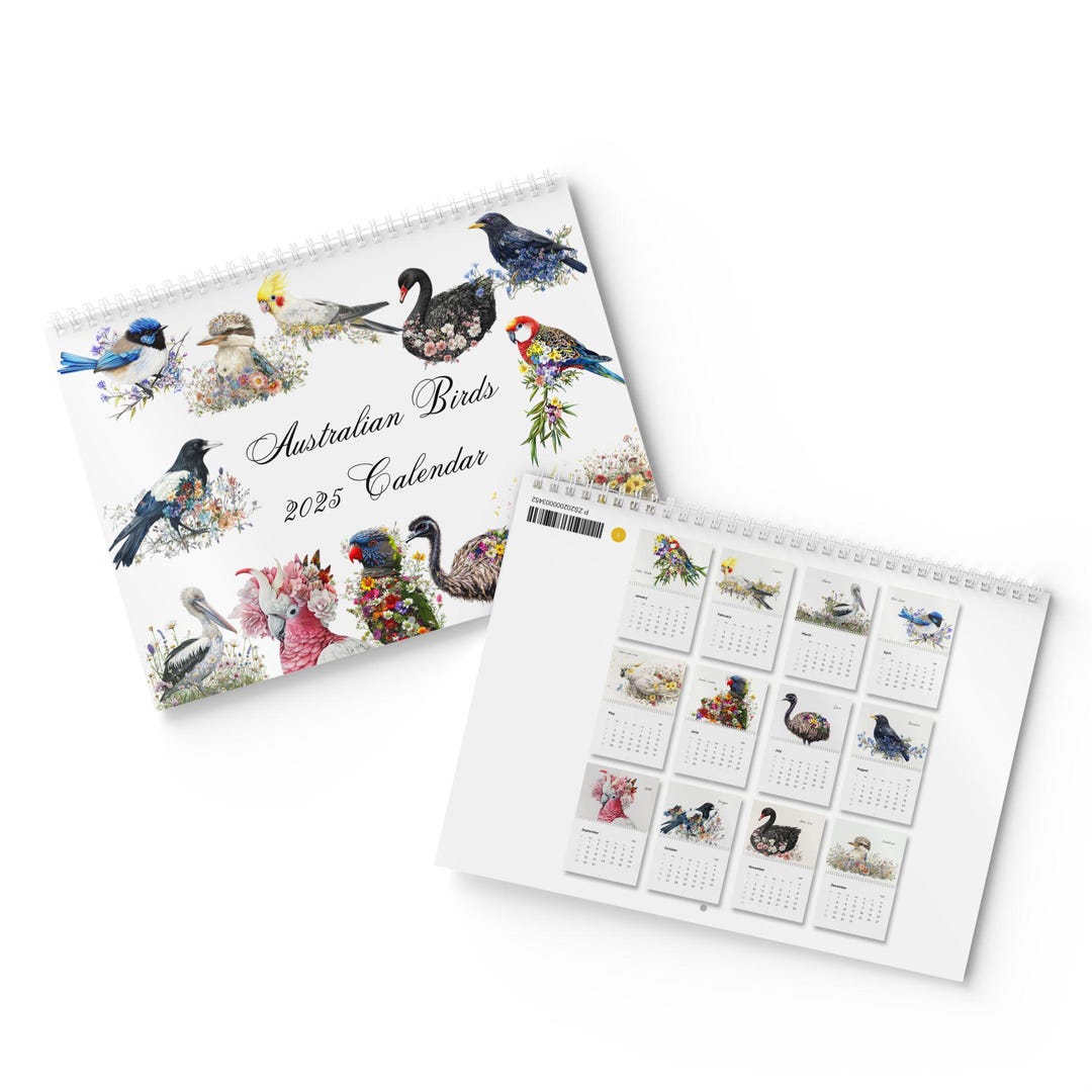 Australian Birds Wall Calendar 2025, Australian Birds, Gift for Bird ...