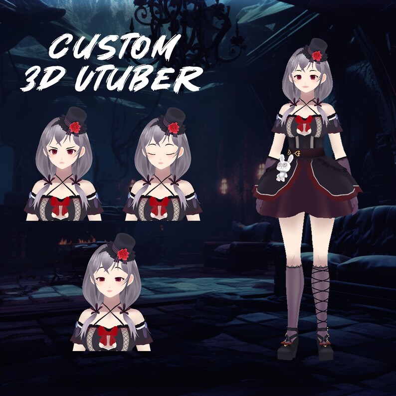 Custom 3d Vtuber Avatar Vrchat Character Custome Character Character ...