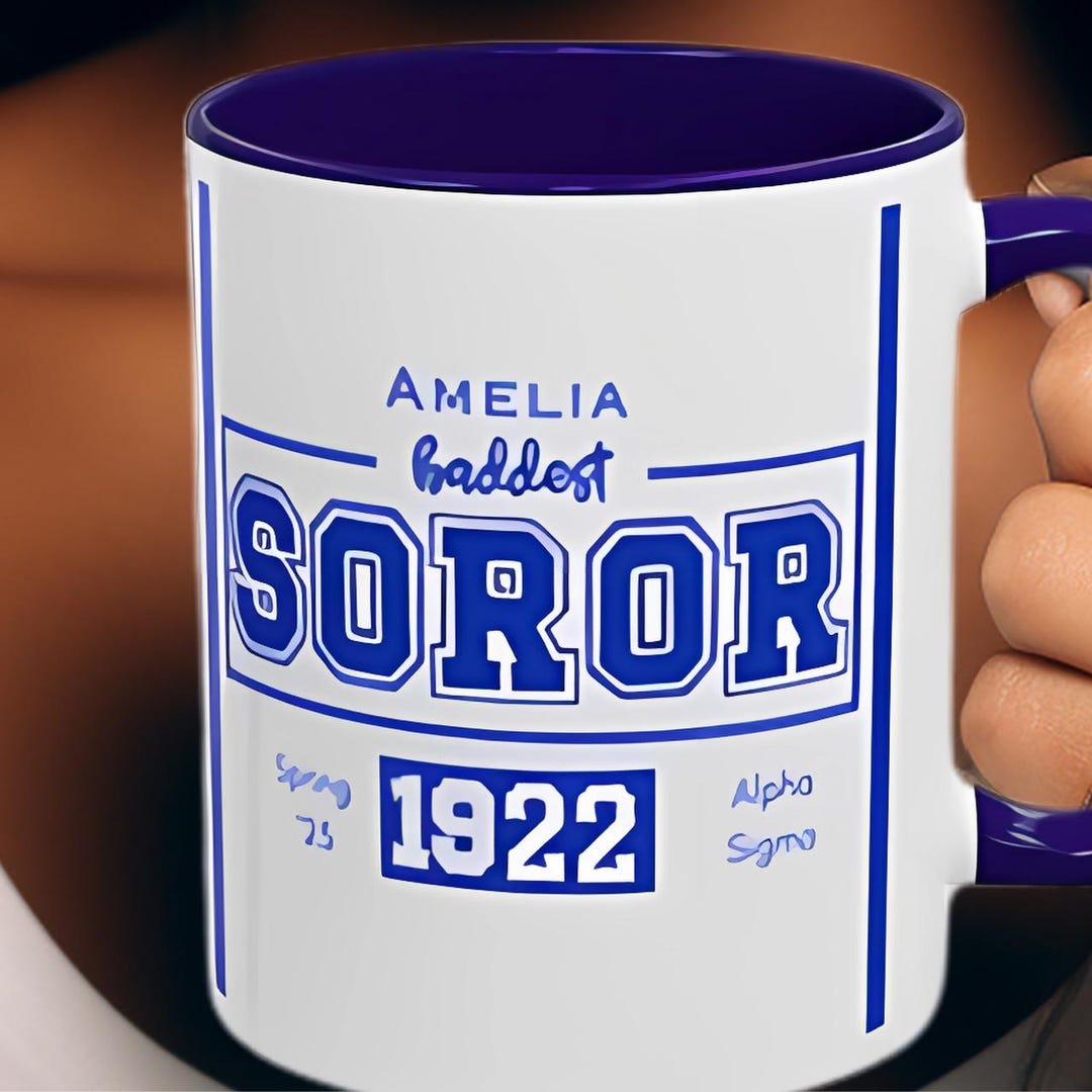 Sigma Gamma Rho Coffee Cup, Personalized Sgrho New Initiate Cup, Custom ...