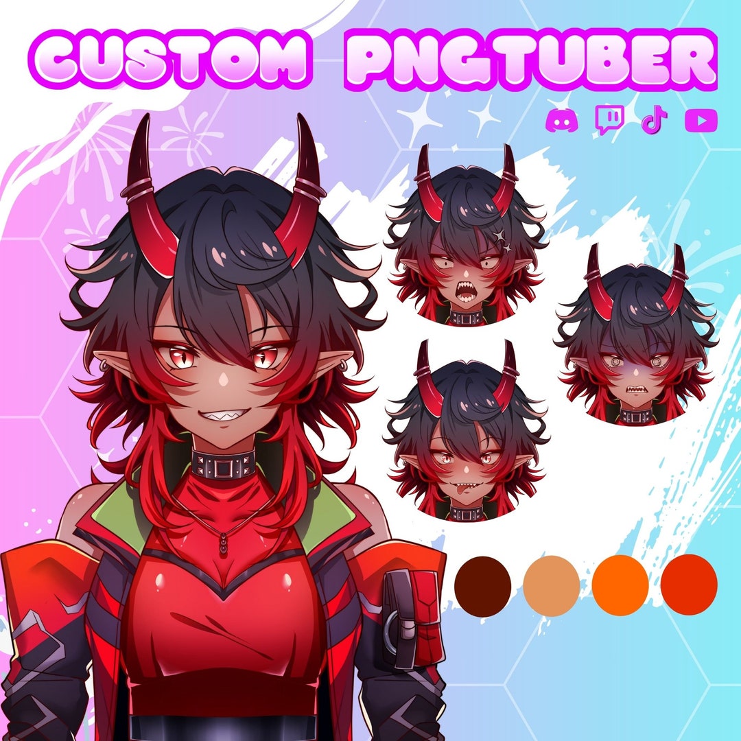 Custom Pngtuber Pngtuber Character Pngtuber Design Pngtuber Live2d ...