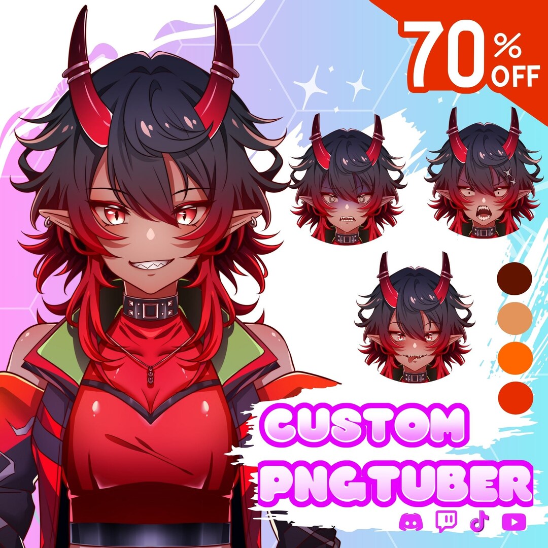 Custom Pngtuber Pngtuber Character Pngtuber Design Pngtuber Live2d ...