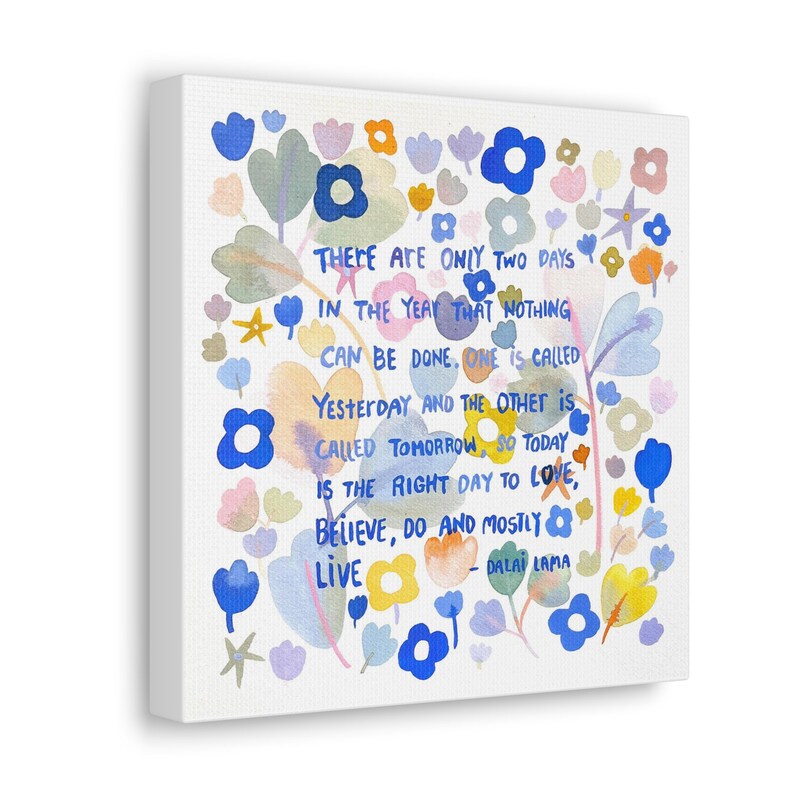 Inspirational Quote Wall Art 10 Poster Canvas Minimal Wall Art ...