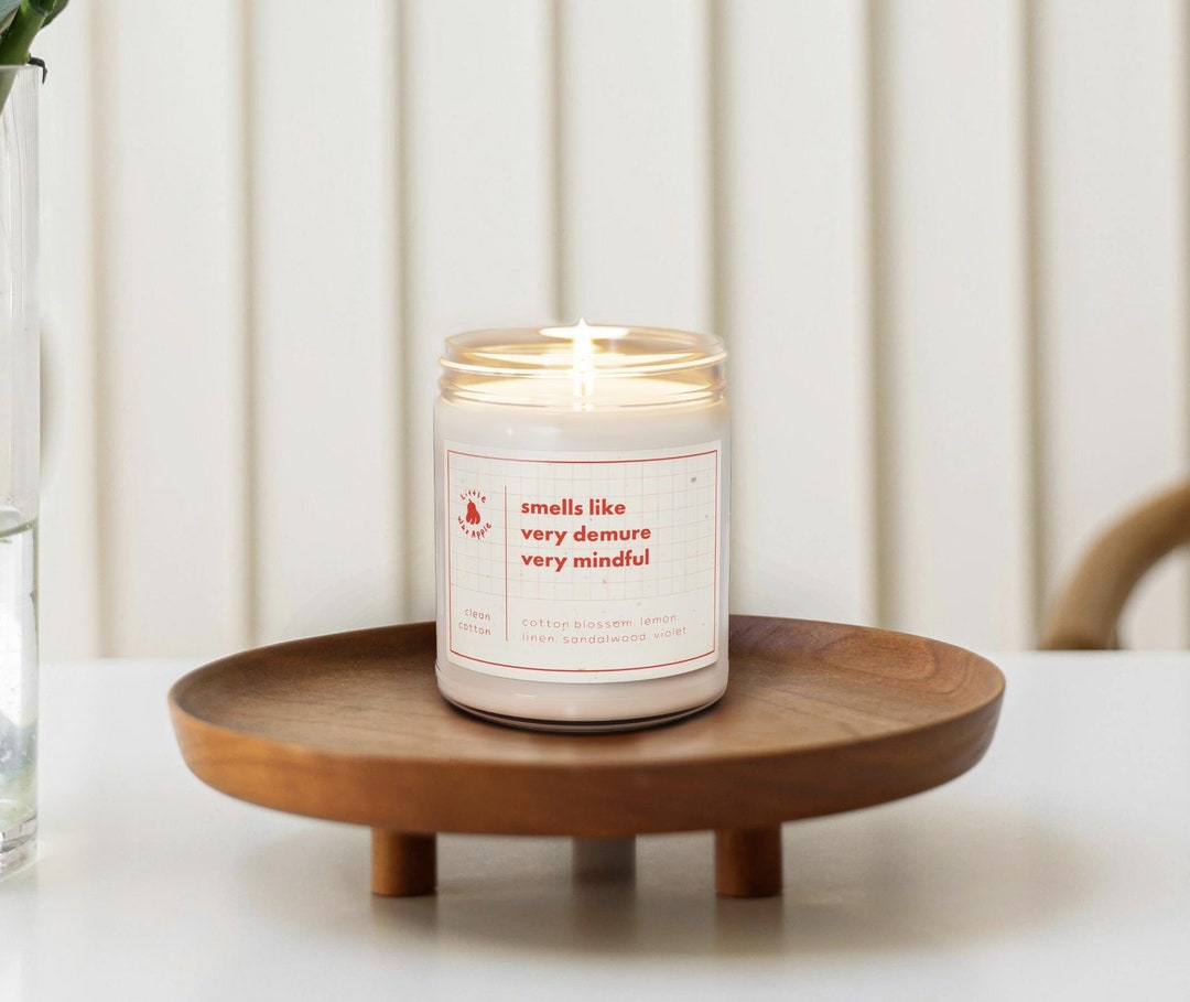 Very Demure Very Mindful Scented Soy Candle Home Decor Pop Culture Meme ...