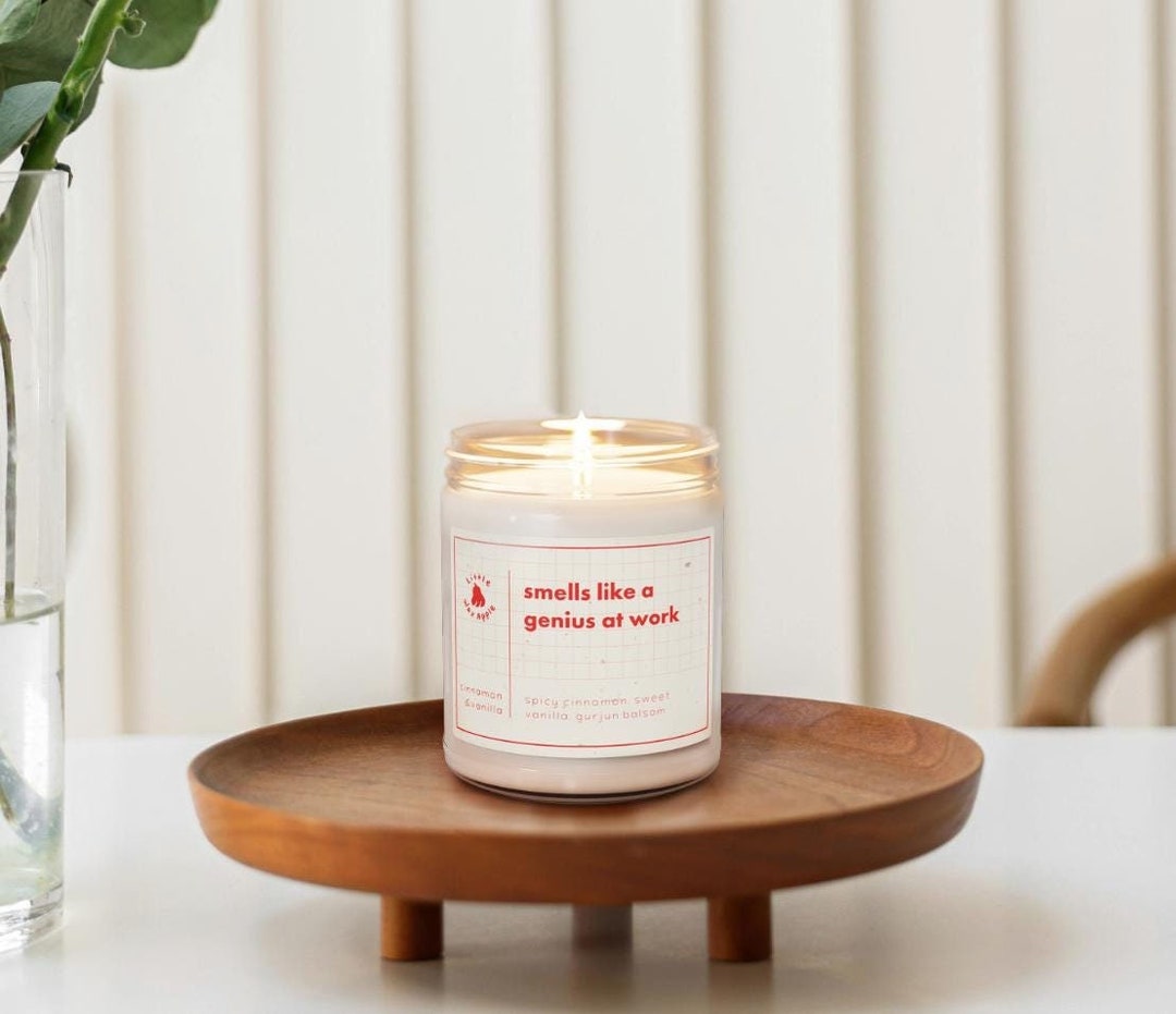 INTJ Personality Type Candle Smells Like a Geniusat Work Scented Candle ...