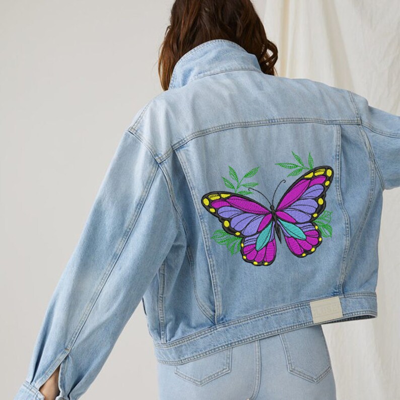 Butterfly Emroidery Design, Insect Embroidery Design, Nature Embroidery ...