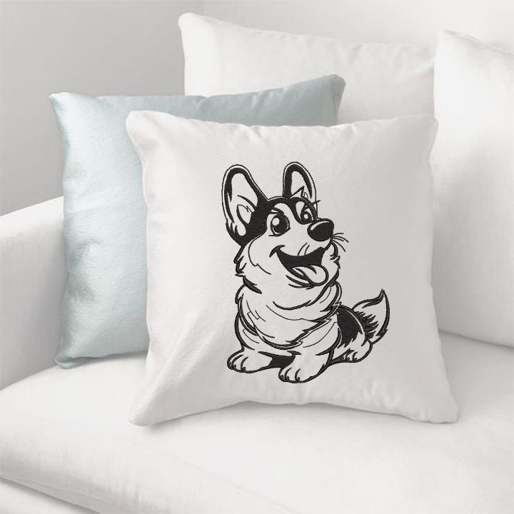 Corgi Machine Embroidery Design, Dog Embroidery, Welsh Corgi, Animal ...