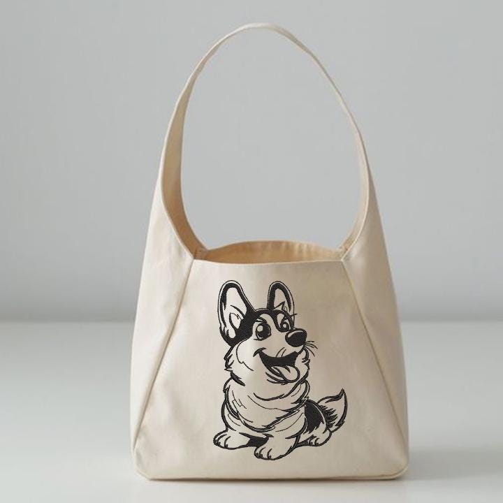 Corgi Machine Embroidery Design, Dog Embroidery, Welsh Corgi, Animal ...