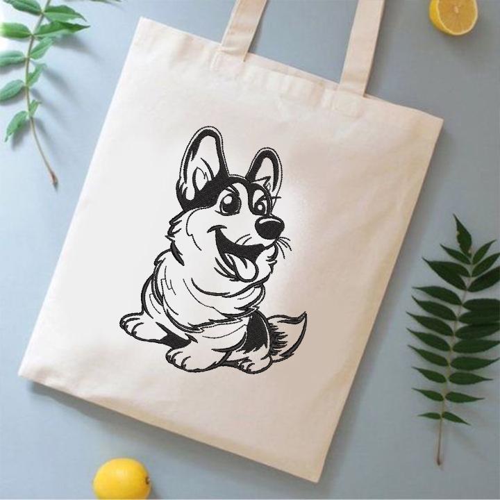 Corgi Machine Embroidery Design, Dog Embroidery, Welsh Corgi, Animal ...