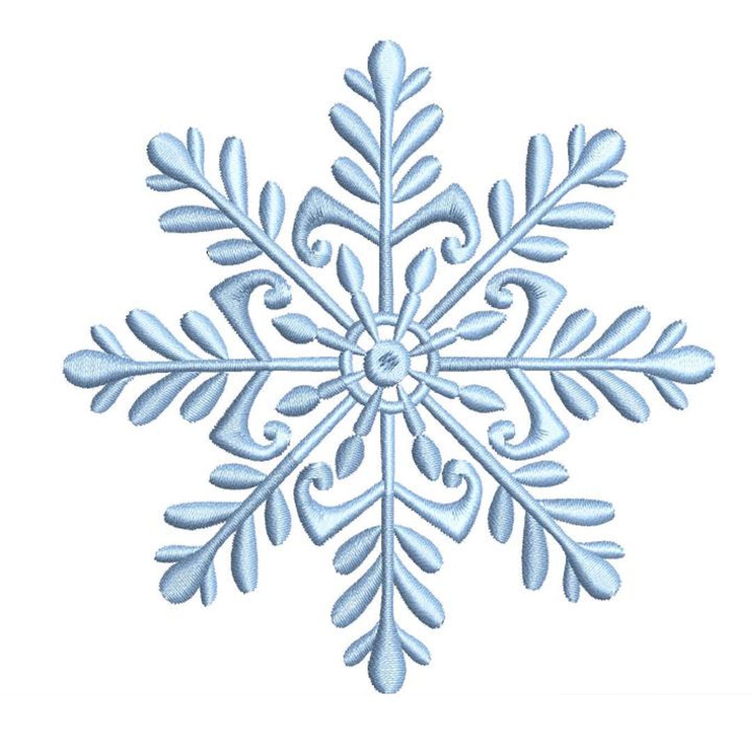 Snowflake Embroidery Design, Winter Embroidery Pattern, Christmas ...