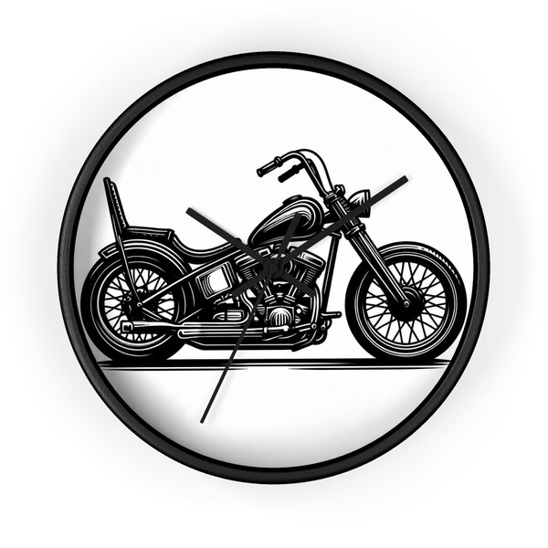 Motorcycle Wall Clock - Etsy