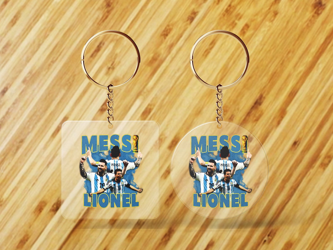 Custom Shape Soccer Keychain, Lionel Messi Keychain, Messi Keychain ...
