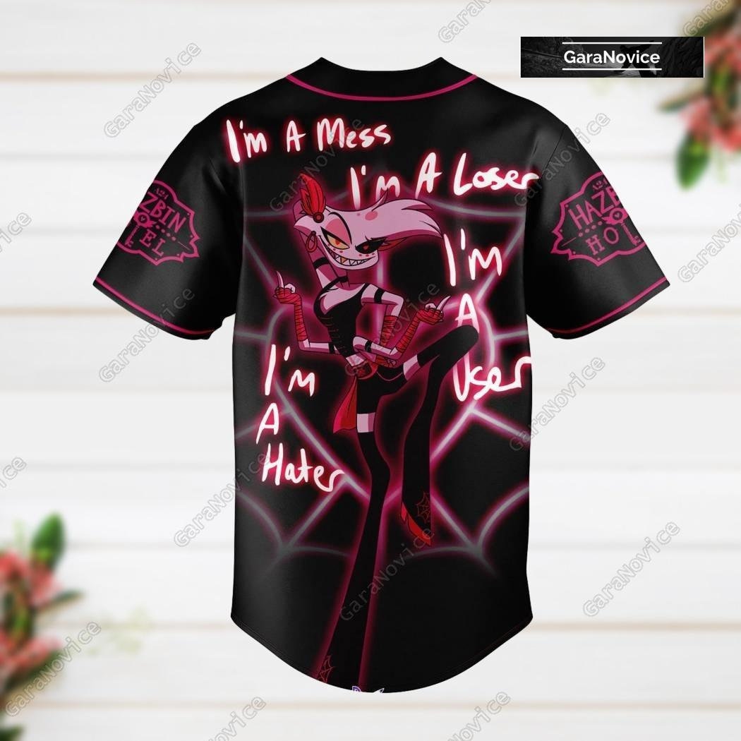 Angel Dust Hazbin Hotel Baseball Jersey, Hazbin Hotel Fan Gift by Edgar ...