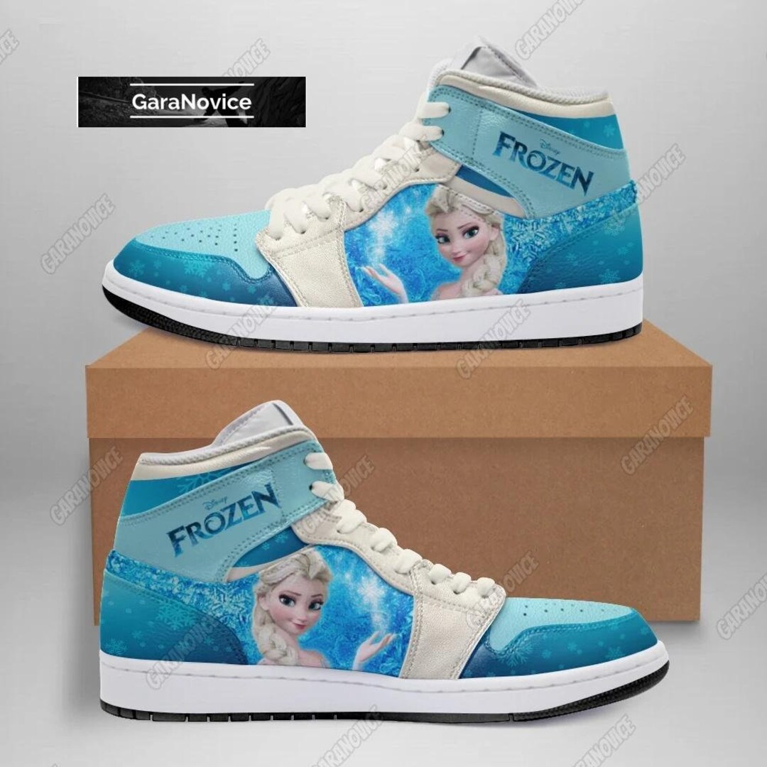 Elsa Princess Sneaker, Elsa Frozen Shoes, Frozen Glitter Sneakers ...