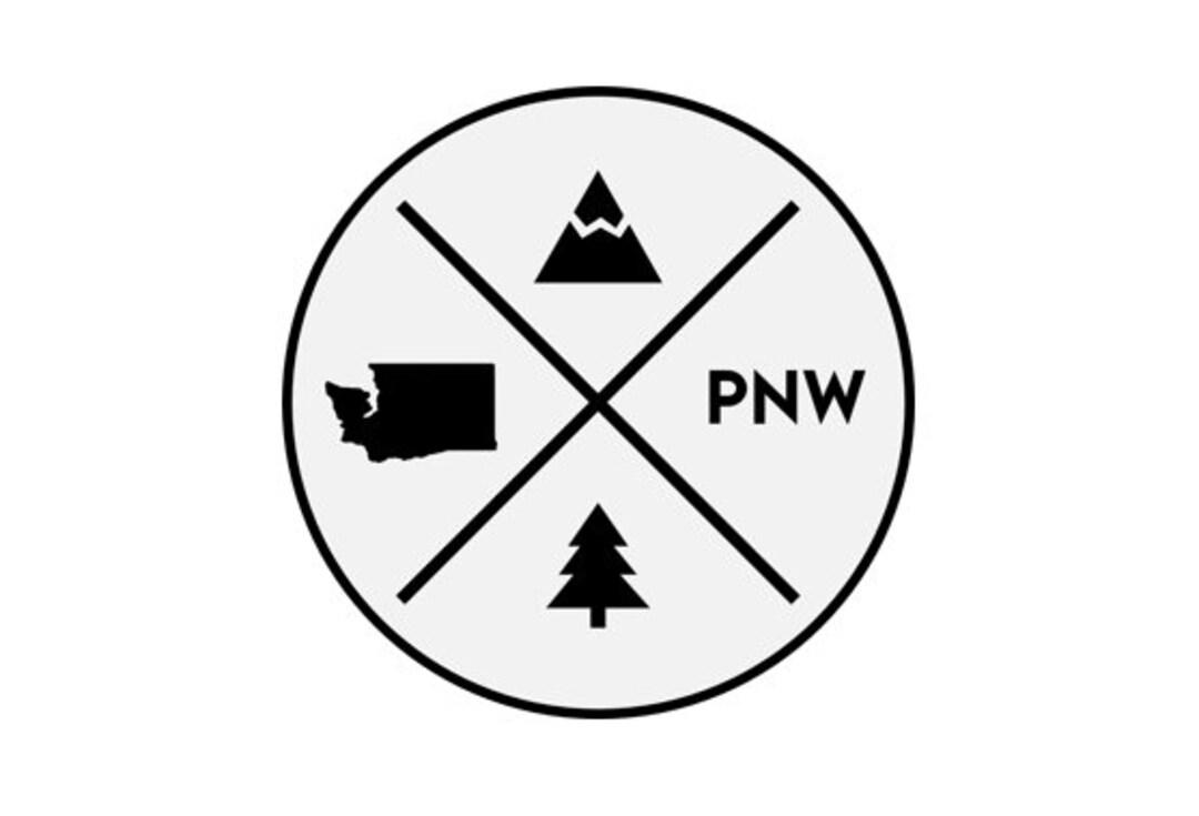PNW Washington Icon Vinyl Sticker - Etsy