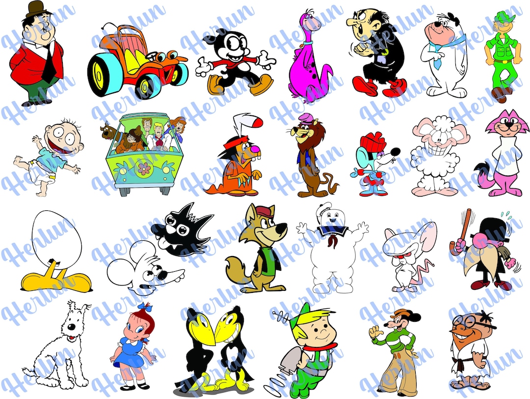 Old Caricatures, Svg, Cdr, Pdf, Print, T-shirts, Cut PART 7 - Etsy