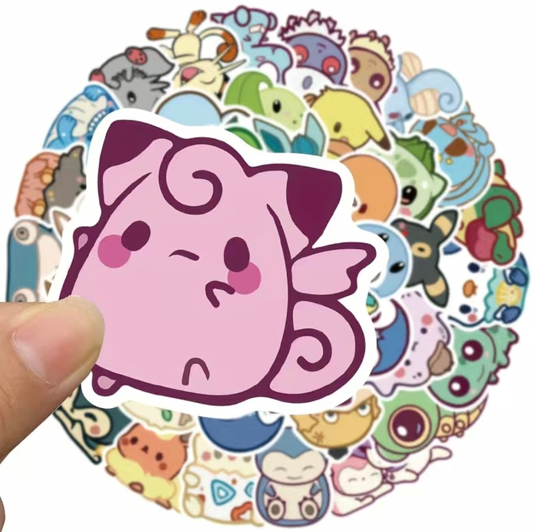 Mystery Chibi Pokémon Stickers for Stationery Car iPad Gaming Anime ...