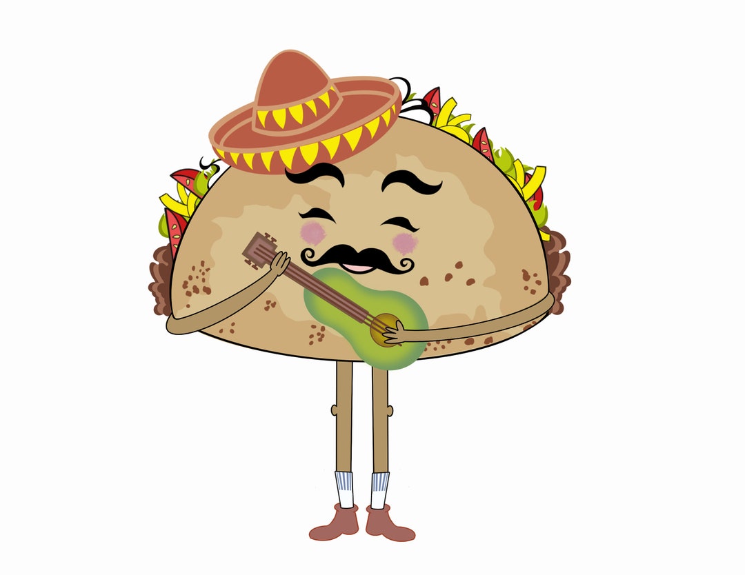 Mental Health Taco Paint & Sip/color Sheet Digital Template - Etsy