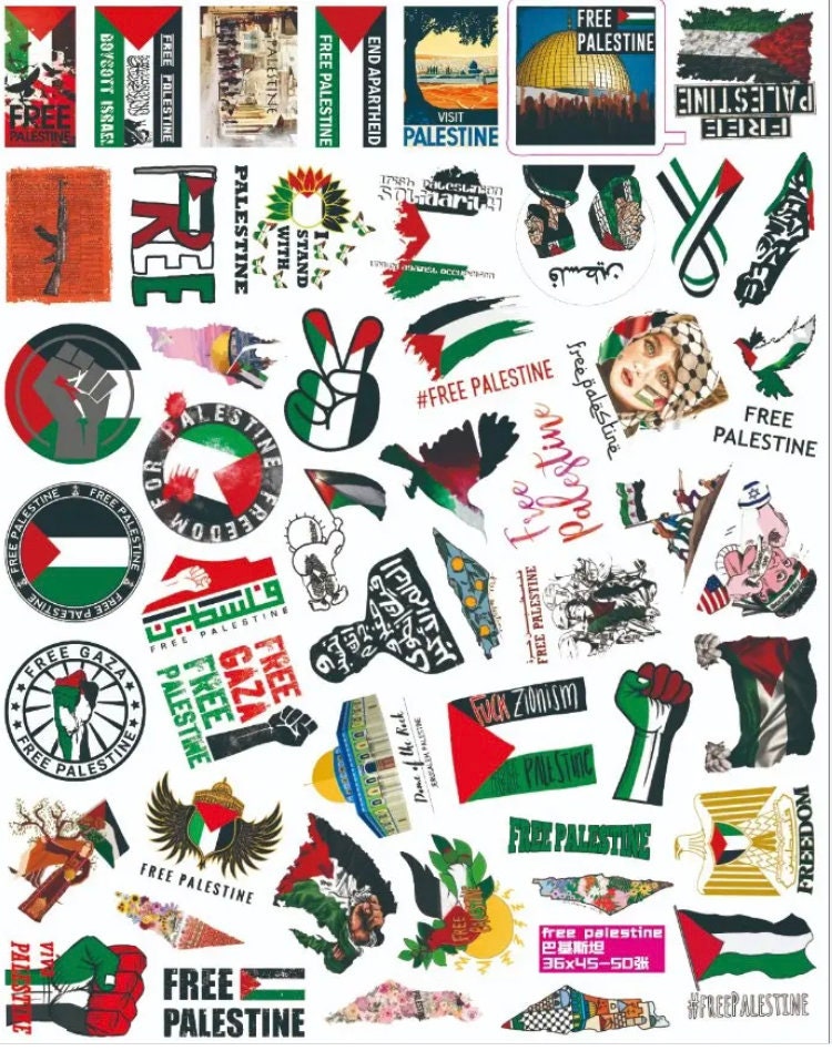 Palestine Sticker Pack - Variety (50 Pack) *fast Shipping* | Palestine ...