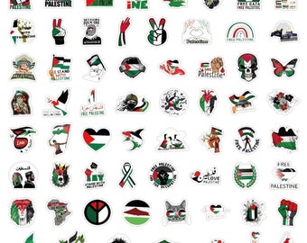 Free Palestine Stickers Variety 50 Pack Sticker Pack Bulk Palestinian ...