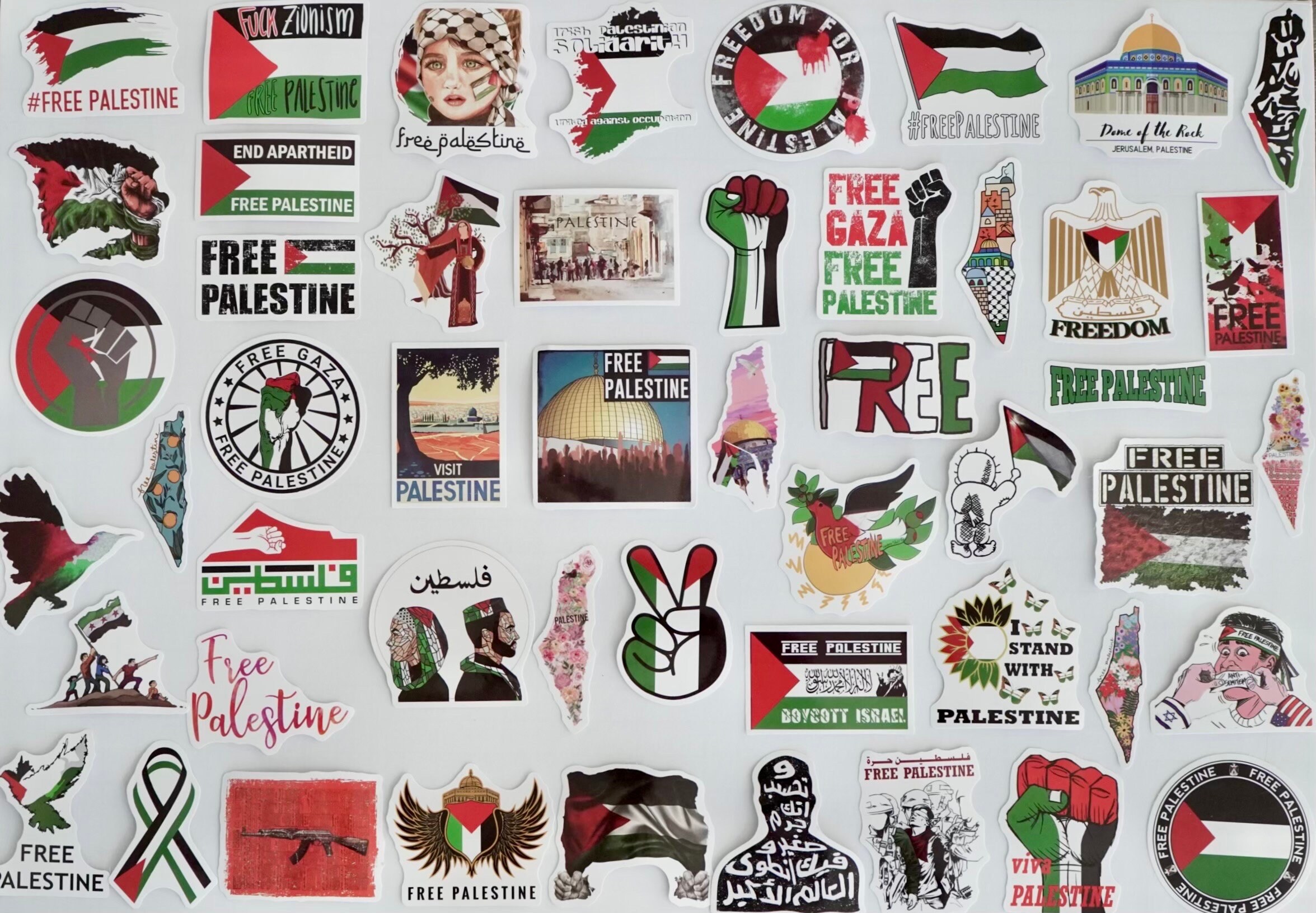 Palestine Sticker Pack - Variety (50 Pack) *fast Shipping* | Palestine ...