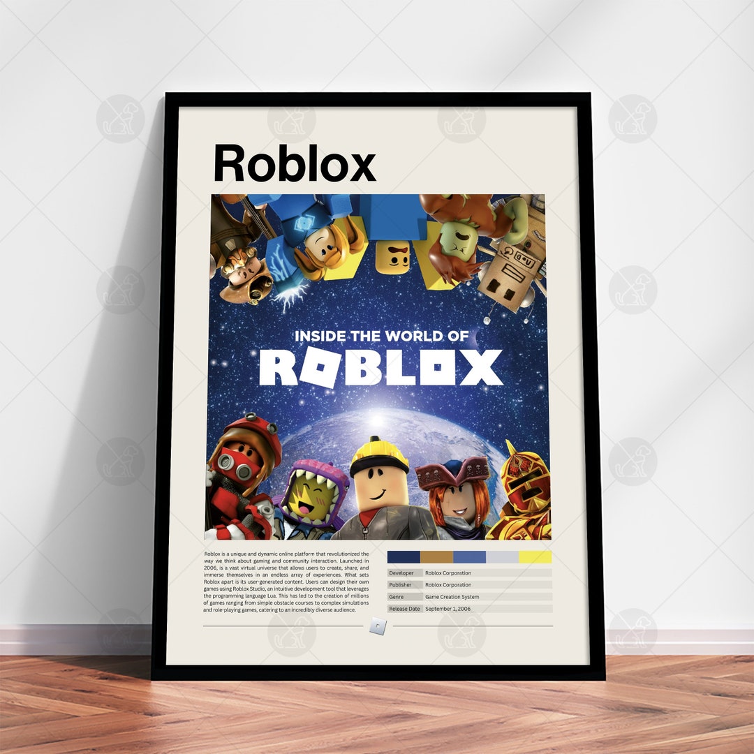 Roblox Poster Game Room Decor Gaming Wall Art Gift for - Etsy