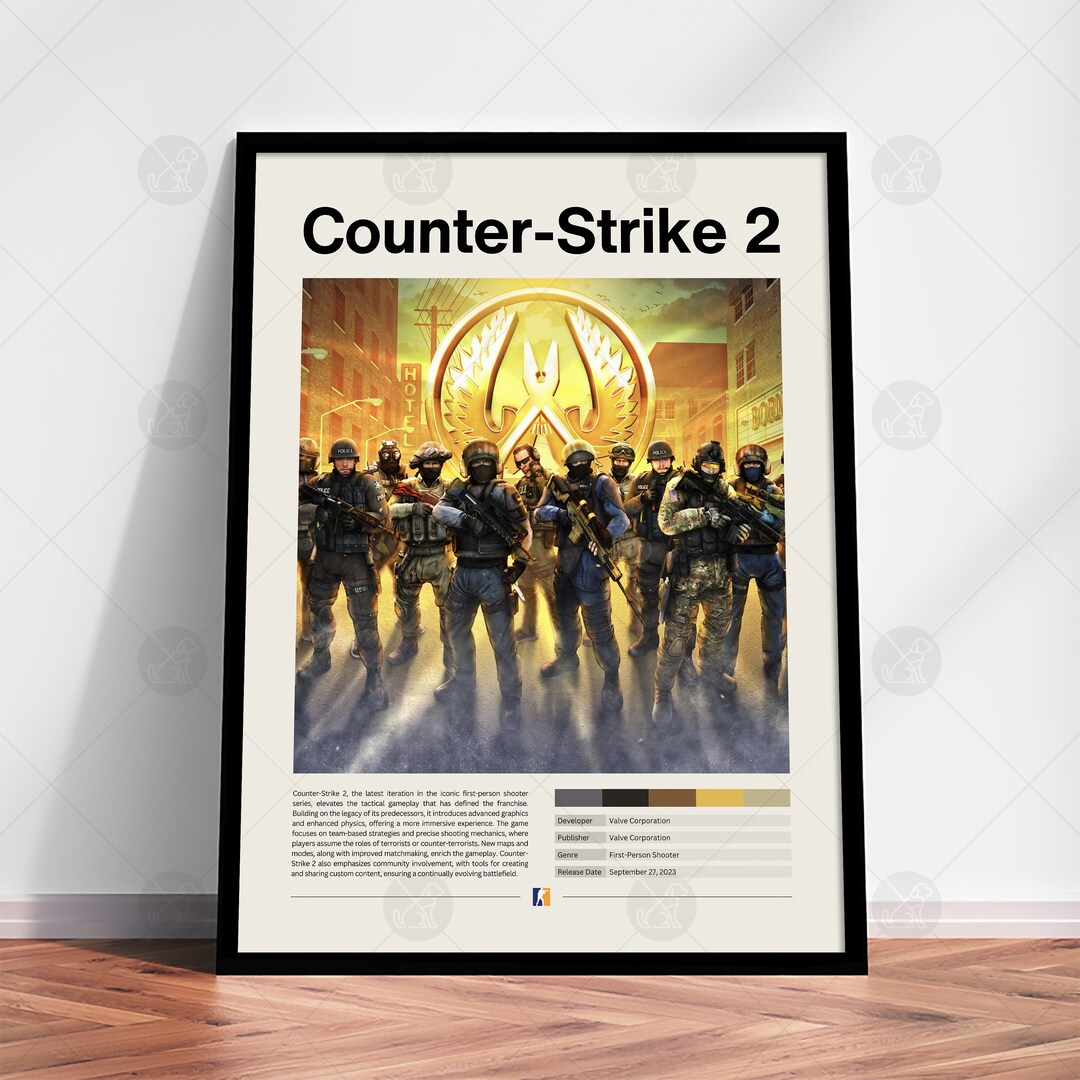 Counter-strike 2 Poster Game Room Decor, Gaming Wall Art, Gift for ...