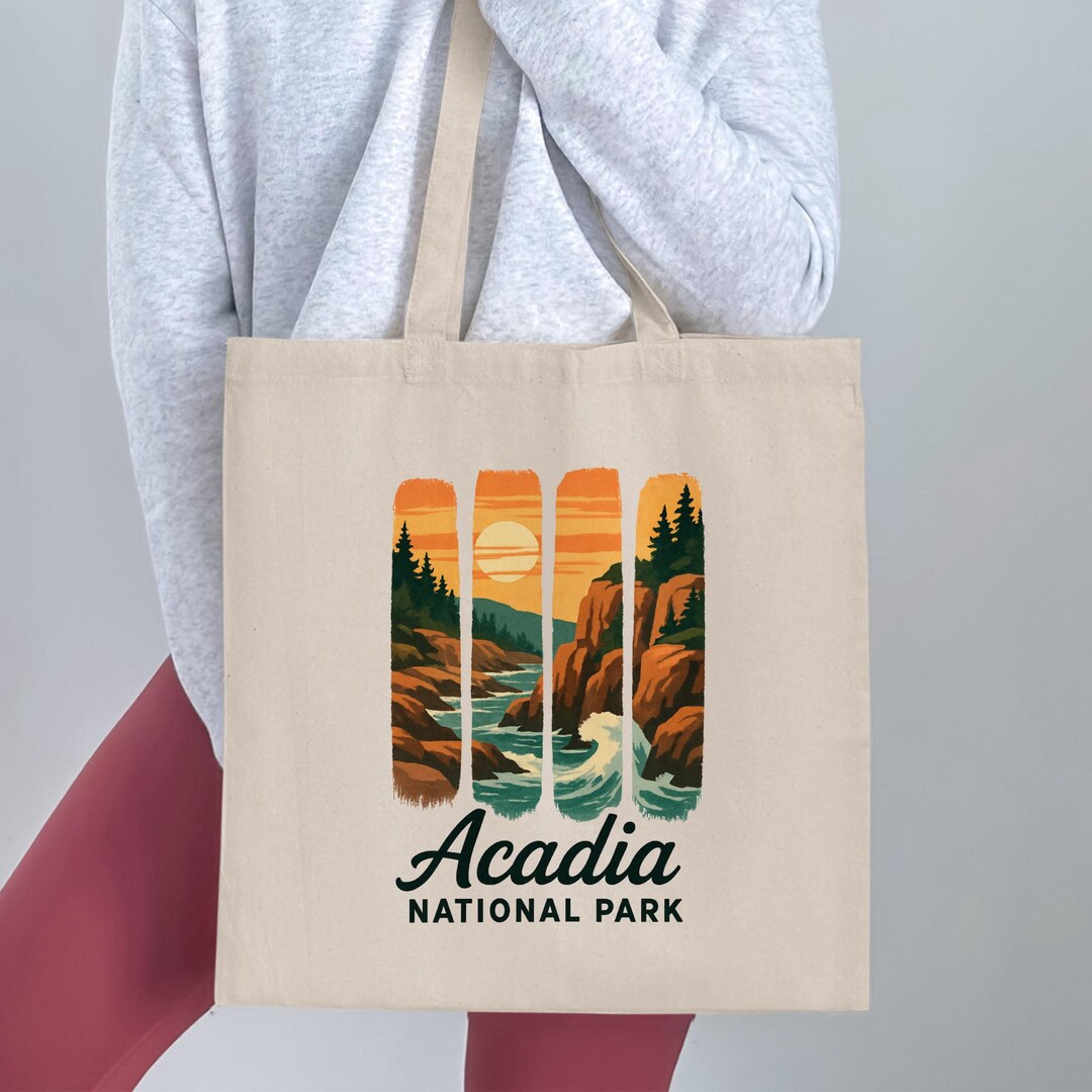 Acadia National Park Tote Bag, Coastal Scenery, Sunset Art, Landscape ...