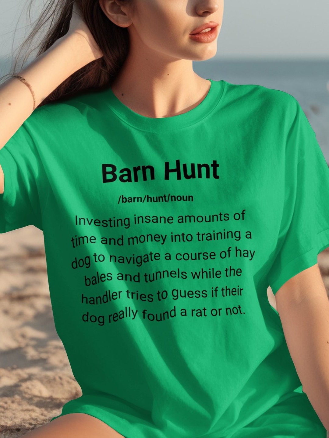 Humorous Barn Hunt Definition T-shirt: Dog Training Tee, Pet Lover Gift ...
