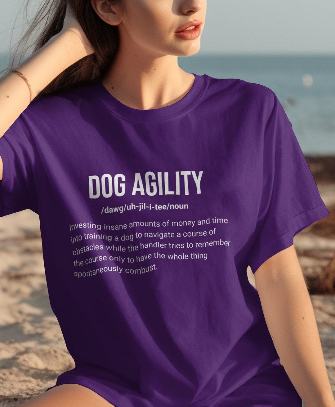 Dog Agility Funny T-shirt, Dog Training Humor Tee, Obstacle Course ...
