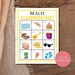 Printable Beach Day Scavenger Hunt for Kids Fun Indoor Outdoor Activity ...