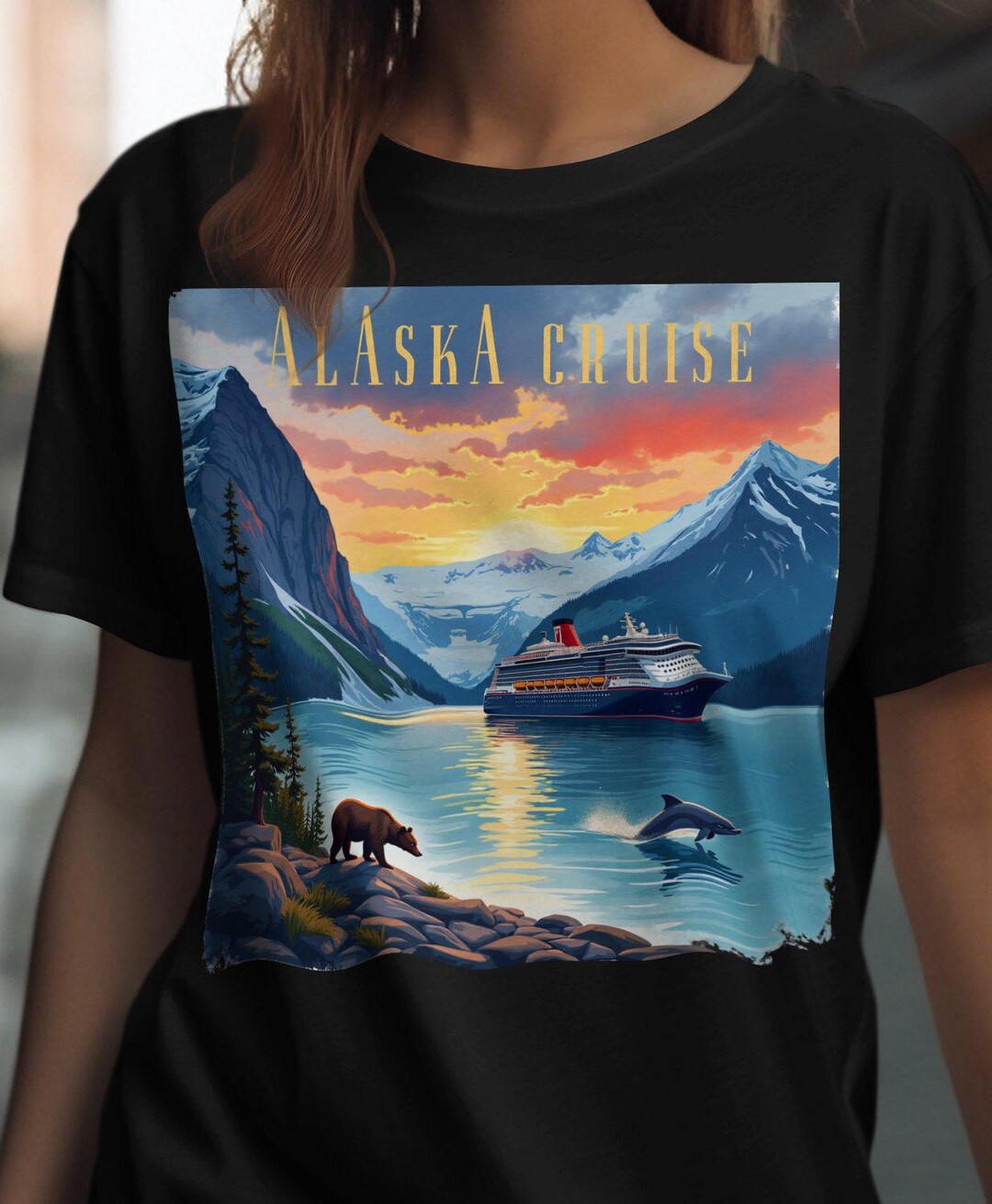 Alaska Cruise Shirt, Alaskan Cruise Design, Alaska Cruise Graphic Tee ...