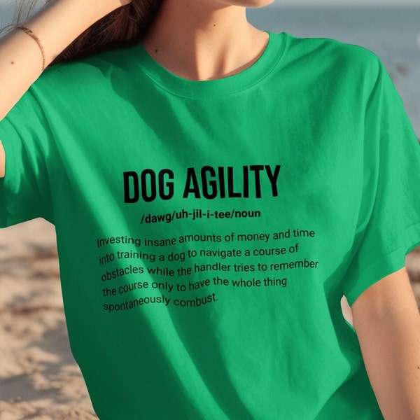 Funny Dog Agility Tshirt - Etsy