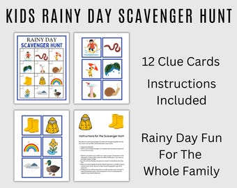 Printable Camping Scavenger Hunt for Kids Fun Indoor Outdoor Activity ...