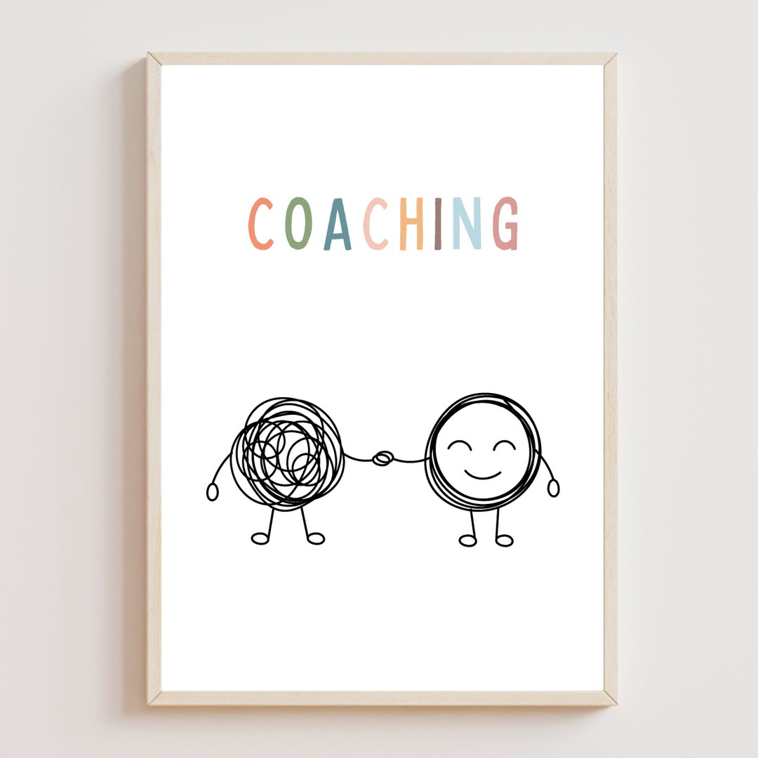 Coaching Poster Digital Download Self-efficacy Consulting Coaching ...