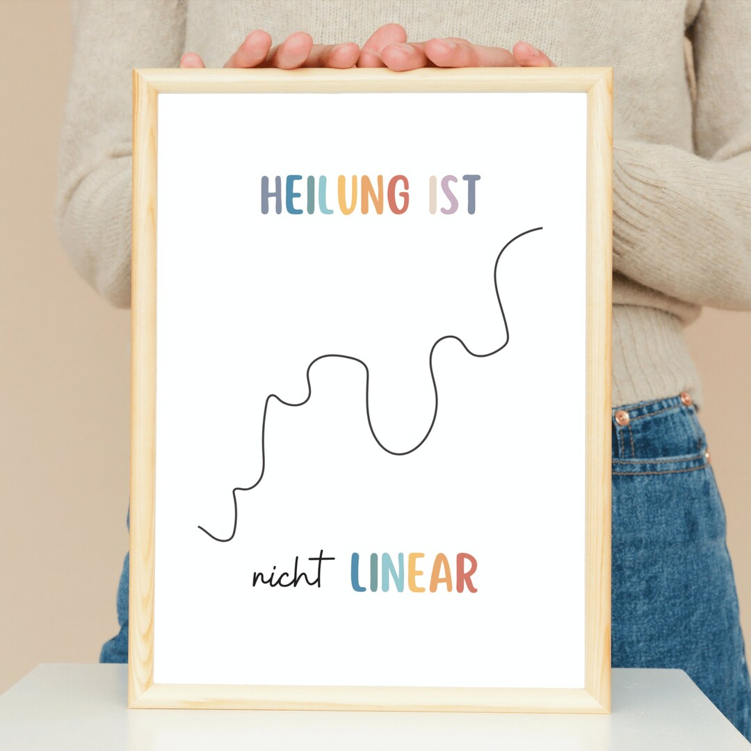 Healing is Not Linear Poster, Psychotherapy Practice Picture, Resources ...