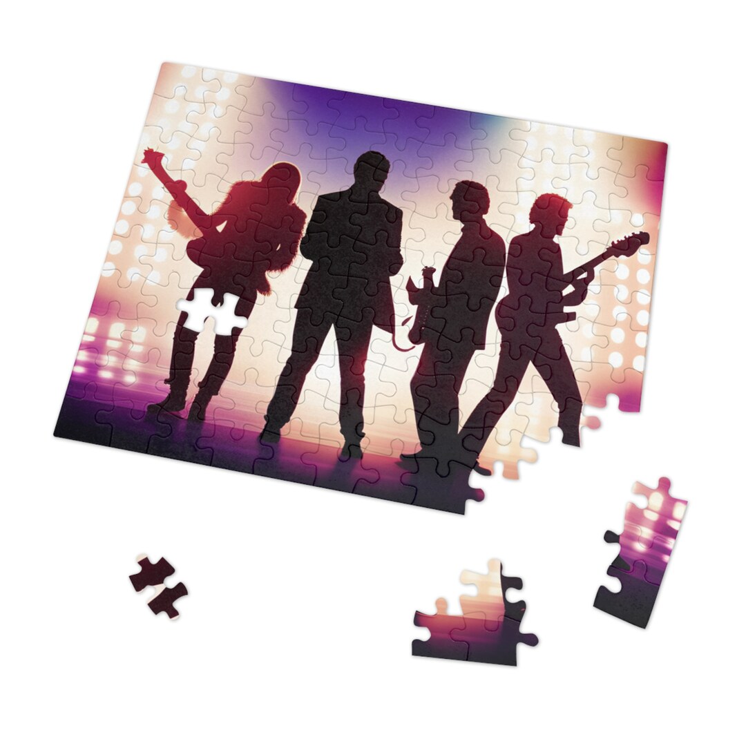 80's Themed Rockstar Jigsaw Puzzle 110 Pieces - Etsy