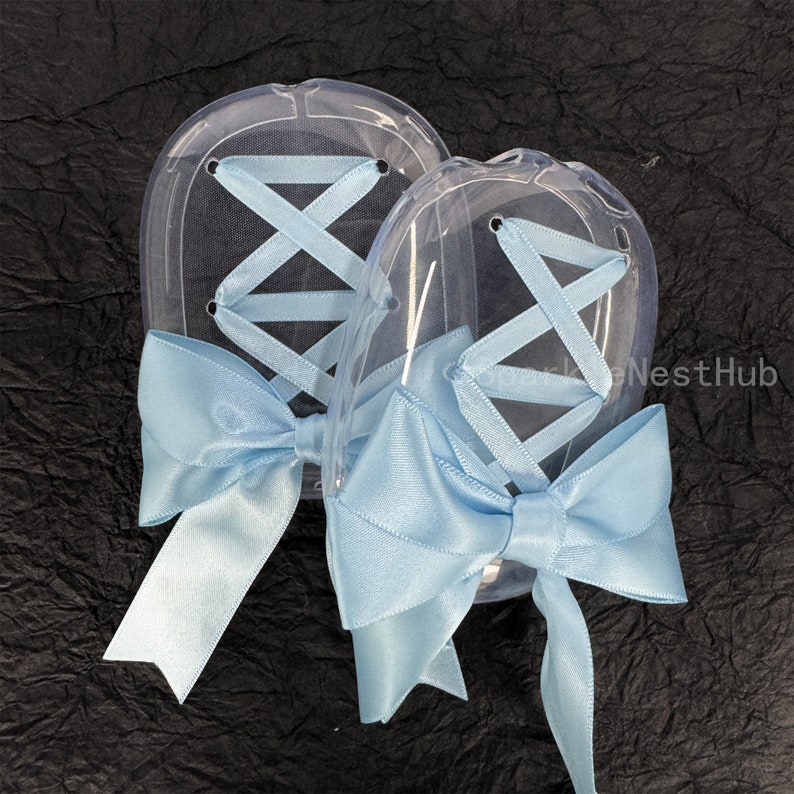 Cute Bow Airpods Max Cover, Clear Airpods Max Protective Case, Pink ...