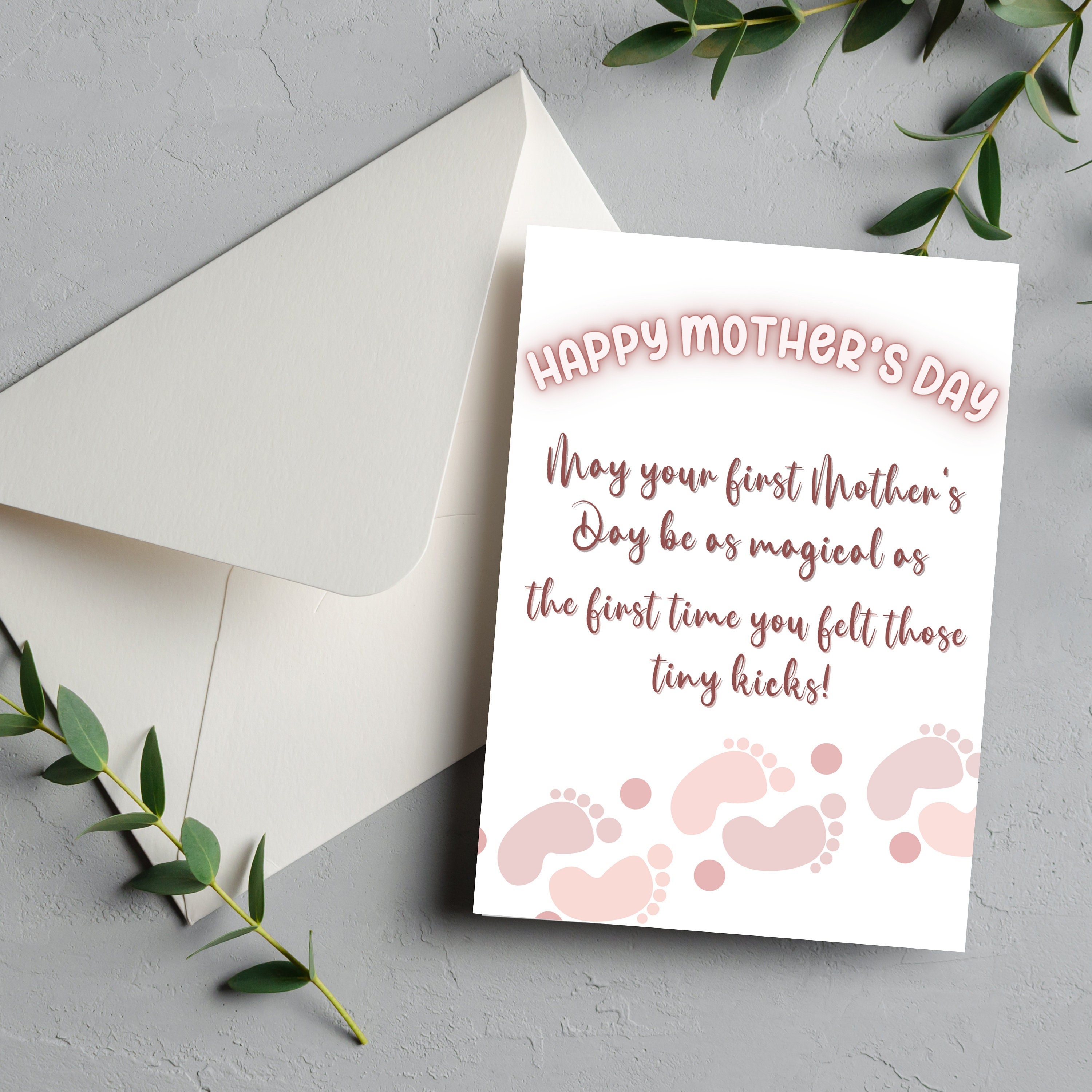 Printable First Mothers Day Card, Mothers Day Card, 1st Mothers Day ...