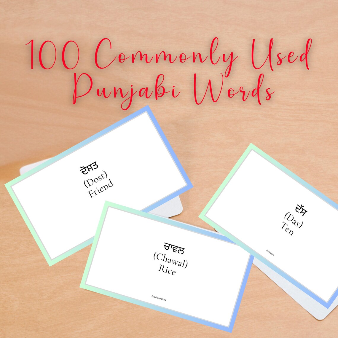 100 Common Punjabi Words and Phrases, Learn Languages at Home, Punjabi ...