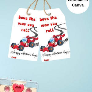 Happy Valentine's Day Treat Gift Tag, Printable Gift Tag, Classroom ...