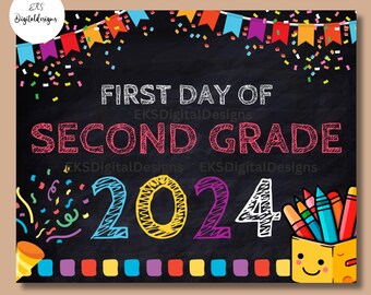 Editable First Day of School Chalkboard Sign Reusable First Day of ...